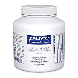 Pure Encapsulations CurcumaSorb | Curcumin Supplement to Support Digestive, Liver, Brain, Muscles, Bones, and Cardiovascular Health* | 180 Capsules