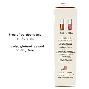 FENTY BEAUTY by Rihanna Lil Gloss Bombs: Mini Lip Duo + Keychain Holder