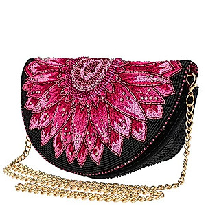 Mary Frances Flirty Crossbody Clutch Handbag, Pink