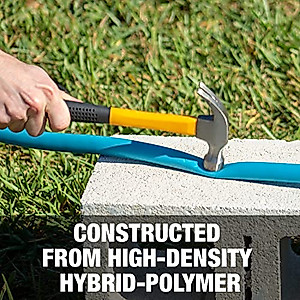 Aqua Joe AJPGH50-PRO HybridFLEX Professional-Grade Kink-Free Abrasion-Resistant Hybrid Polymer Garden Hose w/Dual Swivel Grenade Grips, 500-PSI Burst, 50-Foot x 5/8-Inch and BPA/Phthalate/Lead Ratings