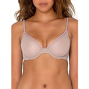 Smart & Sexy womens Sheer Mesh Underwire Demi Bra, Bark (Mesh), 38DD US
