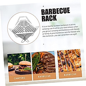 GANAZONO mini grill barbecue cooking stove outdoor barbecue grill picnic stove outdoor kabob grill barbecue rack grilling accessories camping stove picnic supplies Stainless steel charcoal