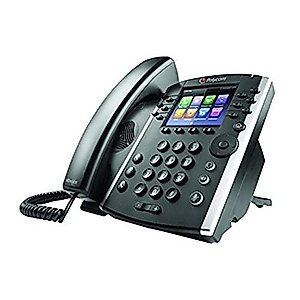 Poly - VVX 411 12-Line VOIP Business Phone (Polycom) - Desk Phone with Handset - POE - Power Supply Not Included - 3.5" Color Display