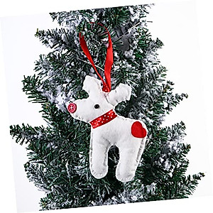 1pc Christmas Elk Pendant Christmas Decor Fireplace Decor Plush Doll Holiday Tree Decorations Christmas Tree Decor Felt Christmas Tree Ornaments Christmas Hanging Plush Elk Pendant