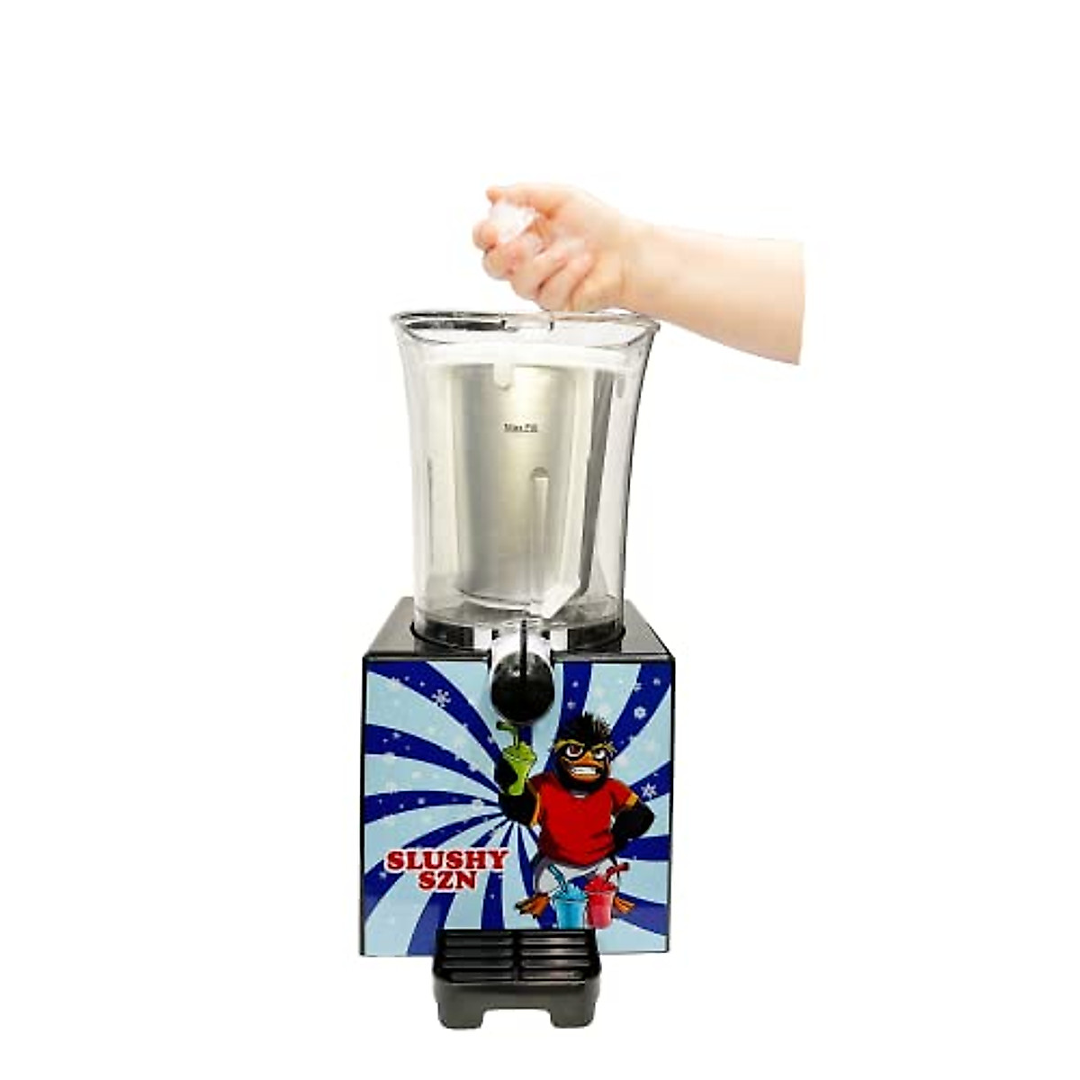 Slushy Szn Counter-Top Sized Slushie Machine - Turns Any Sugary Drinks into Slushies