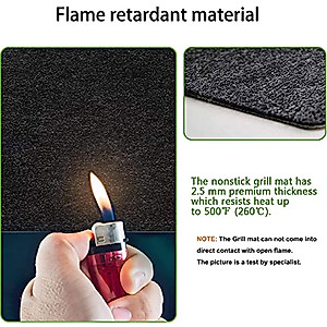 Under Grill Mat, Fire Pit Mat, Fireplace Hearth Rug, Deck and Patio Grill Mat, Non Slip Protection Mat Flame Resistant Pad for Fireplace, Stove Protection