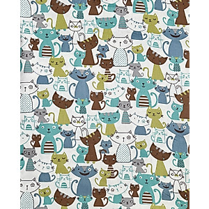 8Pcs Cute Animal Cats Fabirc Fat Quarters Cotton Fabric Bundles,for Quilting,Sewing and DIY Crafts,18 x 22 inches. …