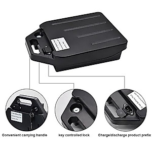 JHKZUDG 60V 12Ah 15Ah 20Ah Lithium Battery,60V Two Wheel Electric Scooter Battery,with BMS & Charger, for 1500W 1200W 1000W 750W 500W 350W Motor,12Ah