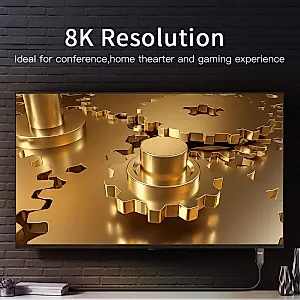 BIFALE DP Fiber Cable 100ft, Displayport Fiber Optic Cable High Speed 32.4 Gbps 8K@60Hz 4K@165Hz 2K@144Hz DP1.4, Fiber DP to DP Cable Slim and Flexible, Gold Plated Connector