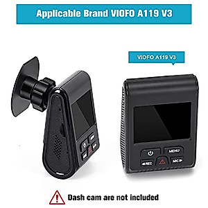 ChengFu Dash Cam Mount, Dash Cam Suction Mount, Dash Cam Mount Holder, Stickable Suction Cups Mount, Compatible with VIOFO A119 V3