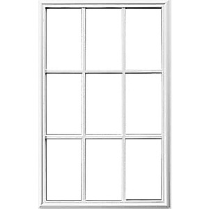 Entry Door Frame Only Replacement Kit-Glass NOT Included! (9 Lite for 1/2" Glass, 22" x 36")