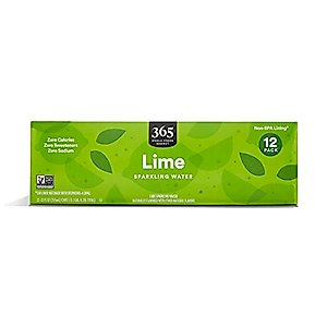 365 by Whole Foods Market, Lime Sparkling Water, 12 Fl Oz