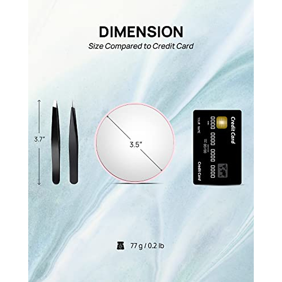 OMIRO 10X & 25X Magnifying Mirrors with Two Eyebrow Tweezers Kits, 3.5" Two Suction Cups Magnifier Set for Travel (Pink)