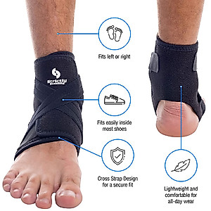 StrictlyStability Athletic Performance Neoprene Ankle Brace (Regular)