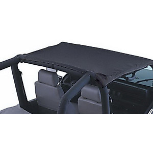 Rampage California Brief Soft Top | Vinyl, Black | 90501 | Fits 1971 - 1975 Jeep CJ5/M38A1