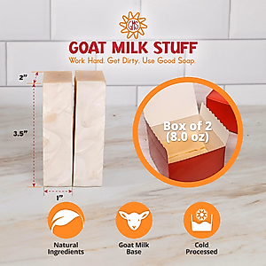 Goat Milk Stuff Goat Milk Soap - PURITY | All-Natural, Unscented, Fresh Goat Milk Soap Bar, Gentle on Sensitive Skin - Handmade (Box of 2)