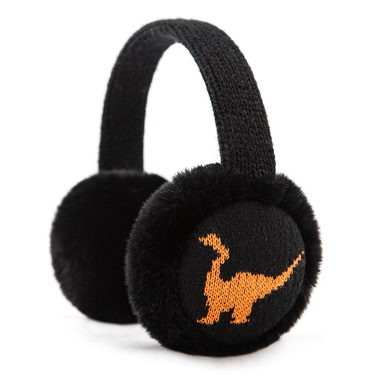 XIAOHAWANG Kids Boy Warm Earmuffs for Children Girl Winter Ear Muffs Cold Weather Ear Warmer(C-Black Yellow)