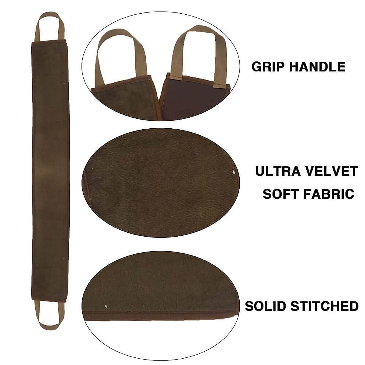 4 Pack Self Tanning Mitt Applicator Kit, with Self Tanner Mitt, Self Tan Back Applicator, Exfoliating Glove, Flat Top Face Tanner Brush, Tan mit for Self Sunless Tanner (brown)