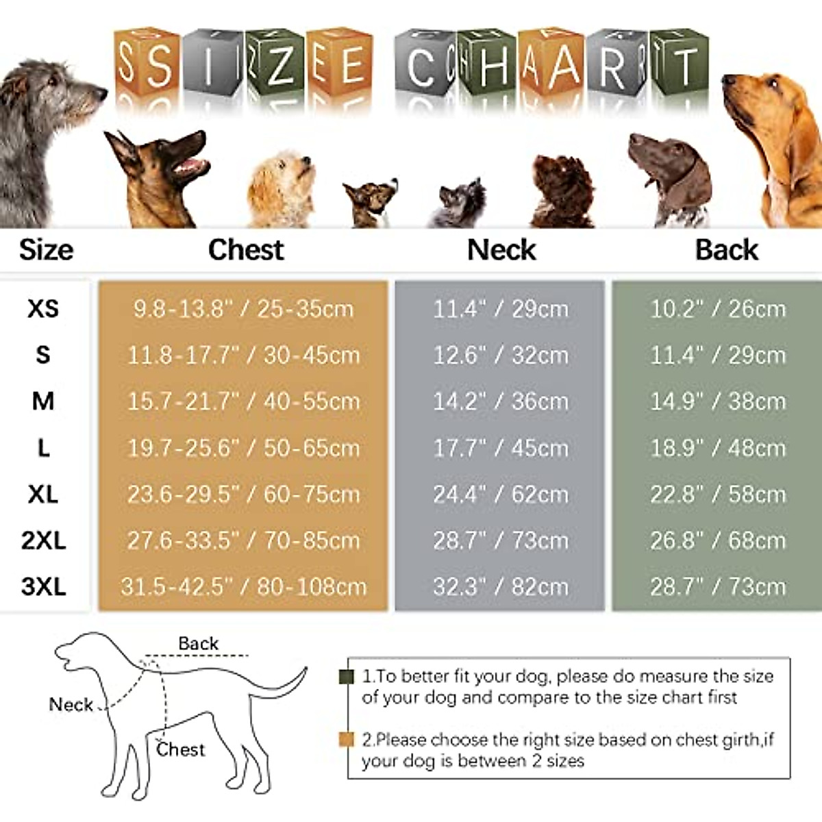 Kuoser Canvas Dog Winter Coat, Warm Dog Jacket Reflective Fleece Dog Cold Weather Coat Warm Doggie Clothes Waterproof Dog Vest with Zipper Leash Hole for Small Medium Large Dogs