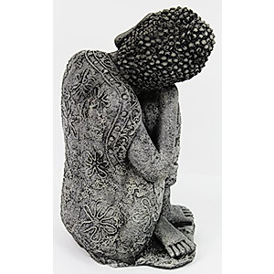 Thai Buddha Statue Home and Garden Yoga Decor Concrete Statuary Asian Collection