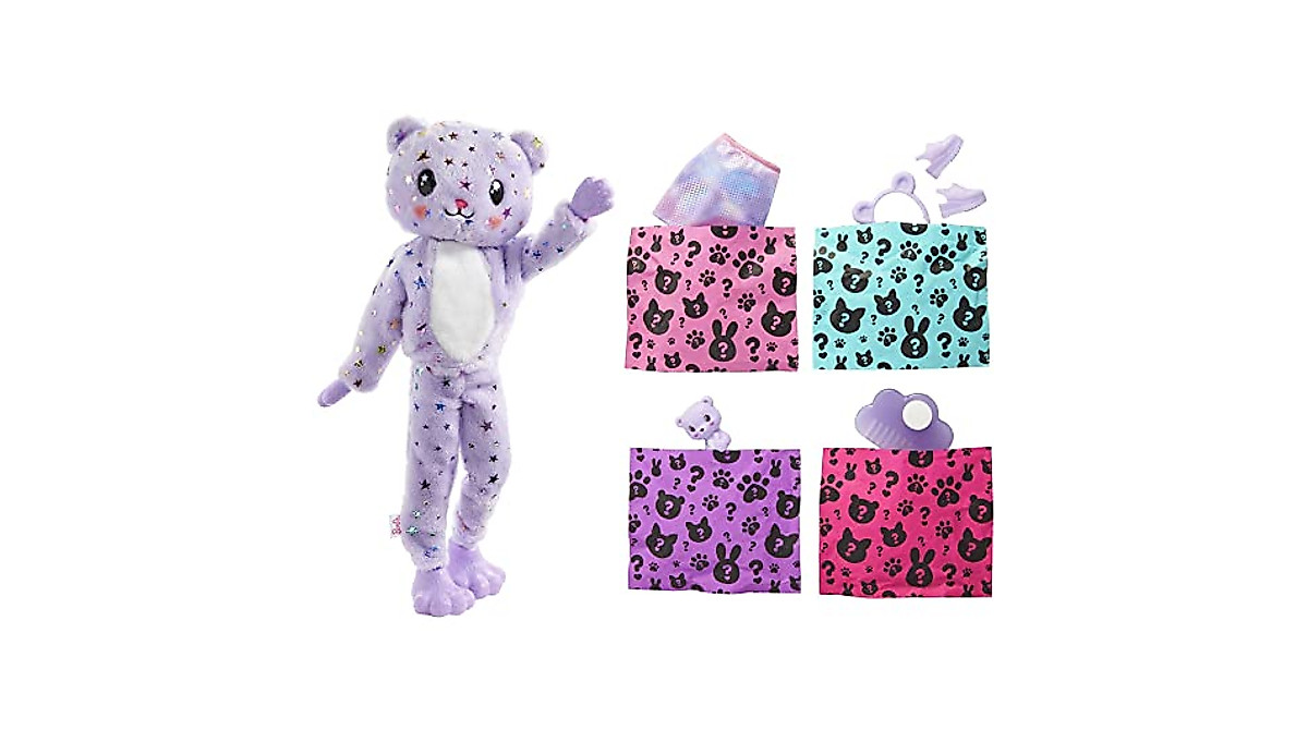 Barbie Cutie Reveal Doll with Teddy Bear Costume & Surprises