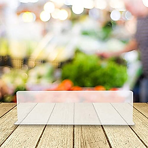 ULTECHNOVO 10pcs Plastic Shelf Divider Transparent Shelf Dividers L-Shaped for Commodity Purse Cups Organization Baffles Closet