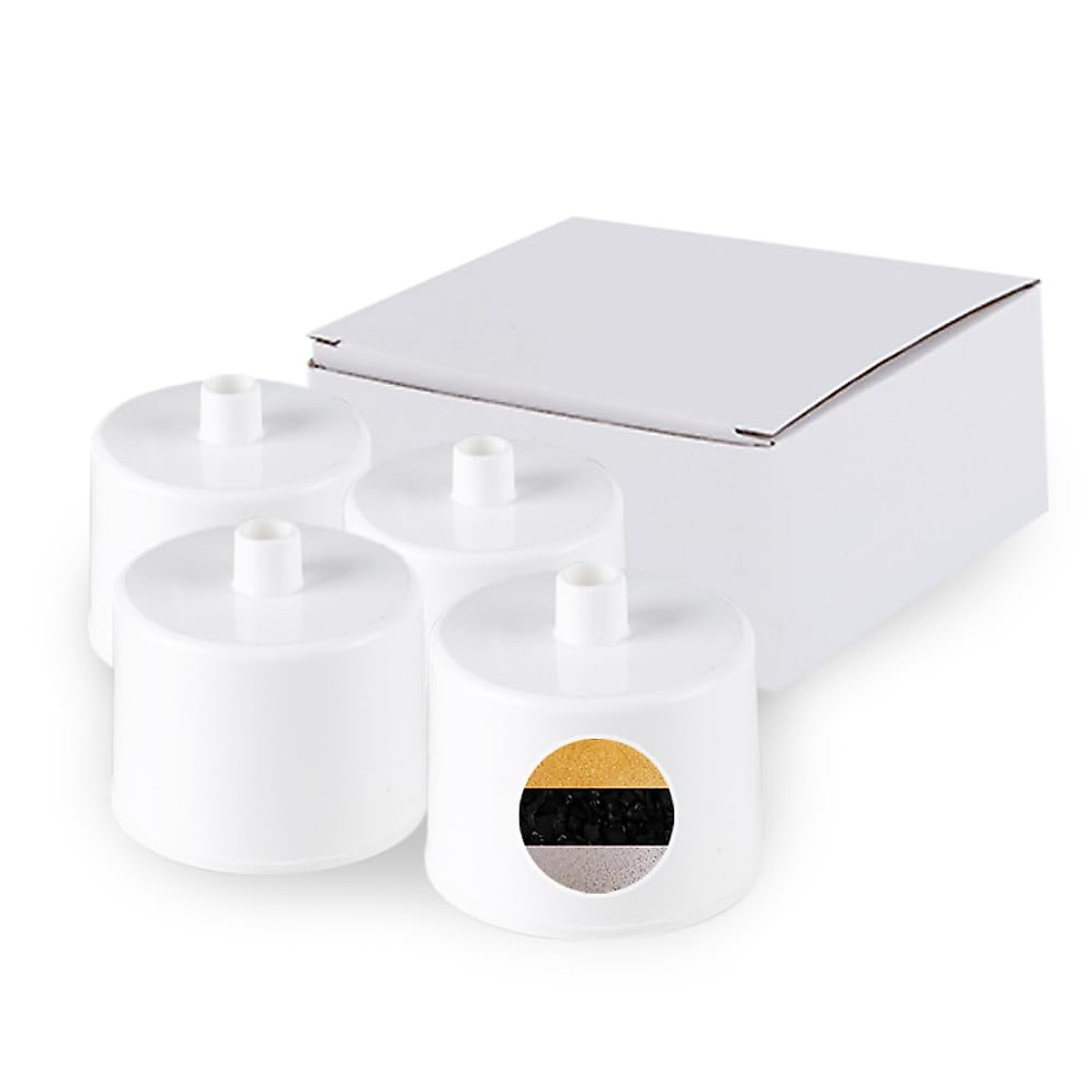 NAYELF 4 Pcs Replaced Filters for Cat Water Fountains & 2 Pcs Sponges for Water Pump