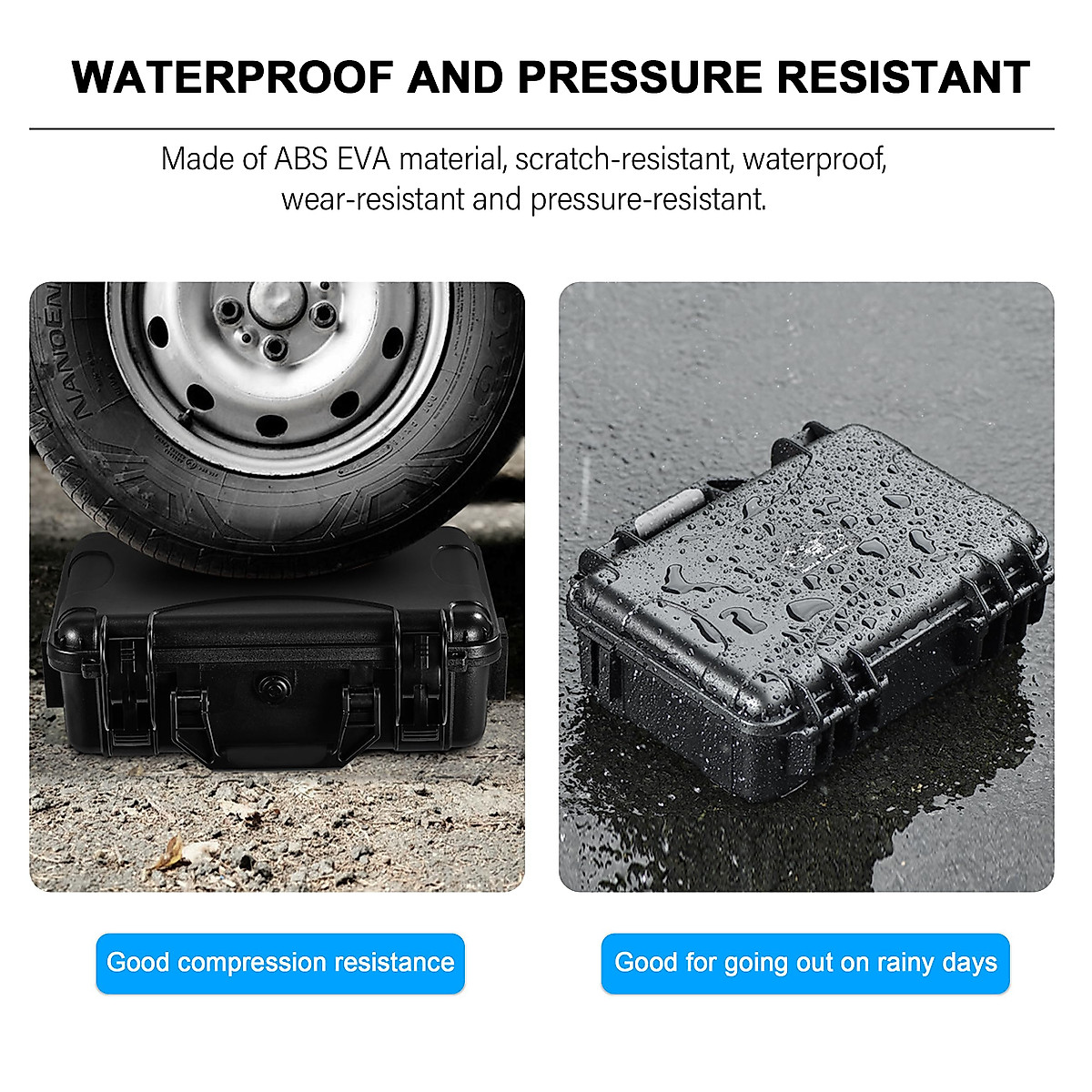 Tomat Mini 4K Case Waterproof Hard Carrying Case for DJI MINI 4K/Mini 2 /Mini 2 SE Fly More Combo Accessories