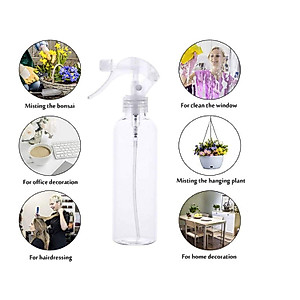 Pack of 3 All Purpose Plastic Spray Heavy Duty Spraying Bottles 25oz Leak Proof Mist & Stream Modes Trigger Sprayer for Cleaning Solution Planting,Pet, Essential Oil,Water Kitchen,Bath Beauty and Hair