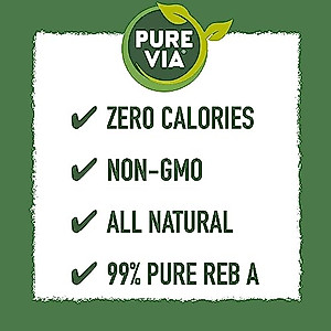 Pure Via Stevia Sweetener 28.2oz (800 packets)