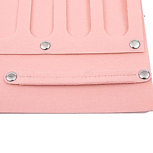 Aohuada Headband Holder for Girls Hair Bows, Baby Hair Accessory Storage Display Sturdy Rope, Baby Headband Organizer for Girls Room, Door, Closet, Hair Clips Storage Organizer, Light Pink