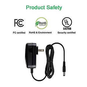 MyVolts 9V Power Supply Adaptor Compatible with/Replacement for Sega Master System I, Master System II Game Console - US Plug