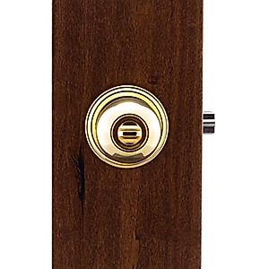 Copper Creek BK2040PB Ball Door Knob, Keyed Entry Function, 1 Pack, in Polished Brass