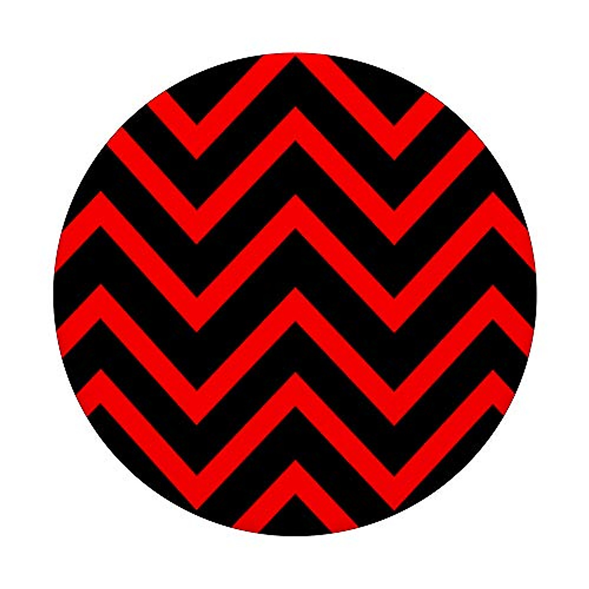 Red and Black Zigzag Chevron PopSockets PopGrip: Swappable Grip for Phones & Tablets