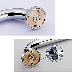 CRODY Grab Bars for Bathroom, Brass Bathroom Grab Bar Support Handle, Shower Handicap Safety Handrail, Mirror Surface Anti-Slip Assist Straight Railing, Elderly Toilet Balance Grip, Towel Rack Toilet