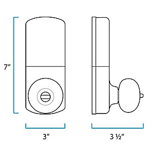MiLocks DKK-02SN Indoor Electronic Touchpad Keyless Entry Door Lock, Satin Nickel