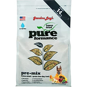 Grandma Lucy's PUREformance Pre-Mix Dog Food, Grain Free and Freeze-Dried - 3Lb Bag