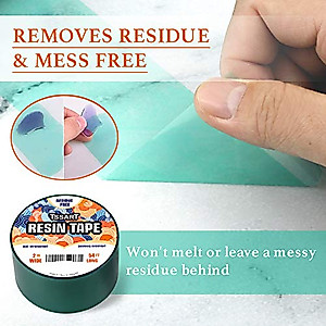 TSSART Resin Tape for Epoxy Resin Molding - Thermal Silicone Adhesive Tape, Oxidation and High Temperature Resistance Easy Peeling, Epoxy Release Tape for River Tables - 2 inch Wide 54FT Long