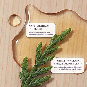 TATCHA Forest Awakening Hinoki Body Oil: Fast-Absorbing Silky Oil, 100 ml | 3.4 fl oz