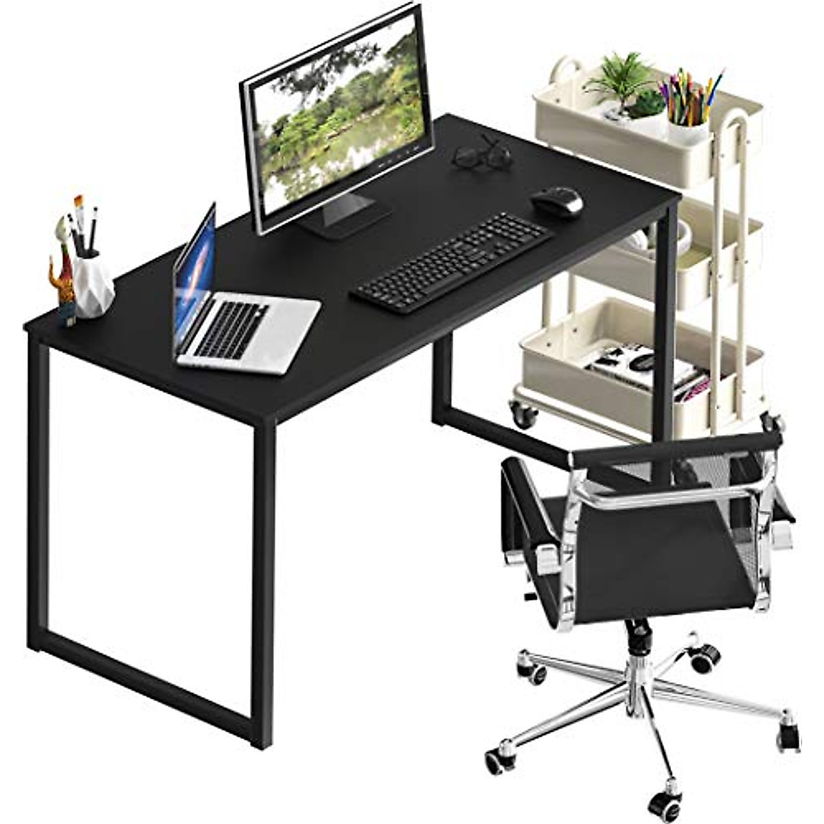 SHW Home Office 40-Inch Computer Desk, Black