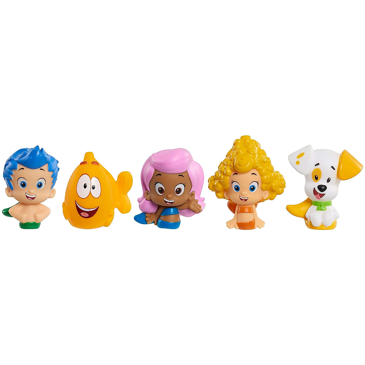 Bubble Guppies 5-Piece Bath Toy Play Set, Includes Gil, Molly, Deema, Mr. Grouper, and Bubble Puppy