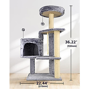 TINWEIUS 01A Cat Tree Scratching Toy Activity Centre Cat Tower Furniture Scratching Post