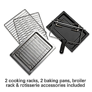 Hamilton Beach Countertop Rotisserie Convection Toaster Oven, Extra-Large, Stainless Steel (31103DA)