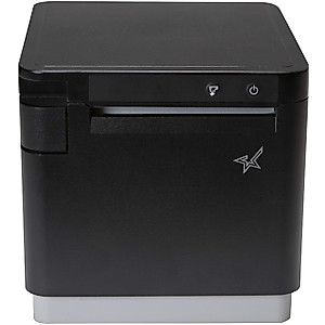 Star Micronics mC-Print3 3-inch Ethernet (LAN) / USB / Lightning Thermal POS Printer with CloudPRNT, Peripheral Hub, Cutter, and External Power Supply - Black