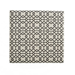 Christopher Knight Home Tempe Fabric Storage Ottoman, Grey Geometric Patterned