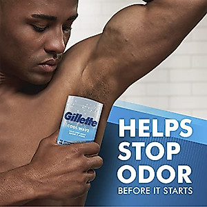 Gillette Clear Gel Men’s Antiperspirant and Deodorant, 72-Hour Sweat Protection, Cool Wave, #1 Clear Gel Brand for Men, 3.8 oz (Pack of 4)
