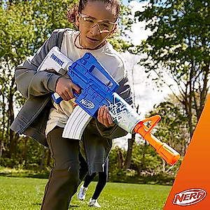 Nerf Fortnite Blue Shock Blaster, 10 Dart Clip, 10 Elite Nerf Darts, includes Bonus Code to Unlock The Beat Wrap in The Game, Motorized Dart Blaster