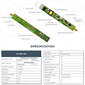 SMLIGHT SLZB-06 - Zigbee 3.0 to Ethernet,USB,and WiFi Gateway Coordinator with PoE, Works with Zigbee2MQTT, Home Assistant, ZHA
