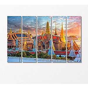 Temple of the Emerald Buddha Bangkok Thailand Canvas Print 1 Panel / 36x24 inches