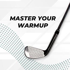 PureOne Golf Center Strike Training Club, Mid-Iron - Golf Swing Trainer for The Sweet Spot - Right Handed